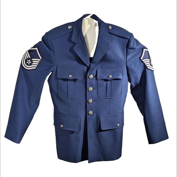 Other | Us Air Force Enlisted Mens Dress Jacket Blazer Size 38 Reg ...